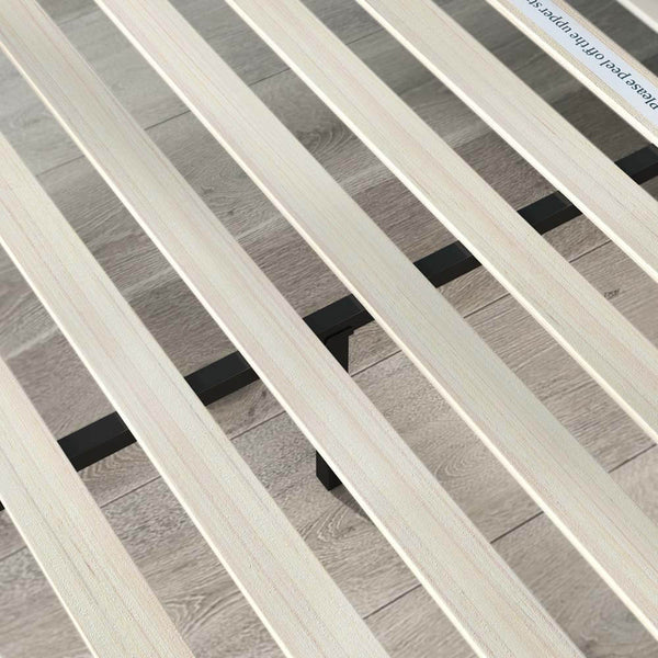 Suzanne Bamboo and Metal High Bed Base Double | Original Mattress ...