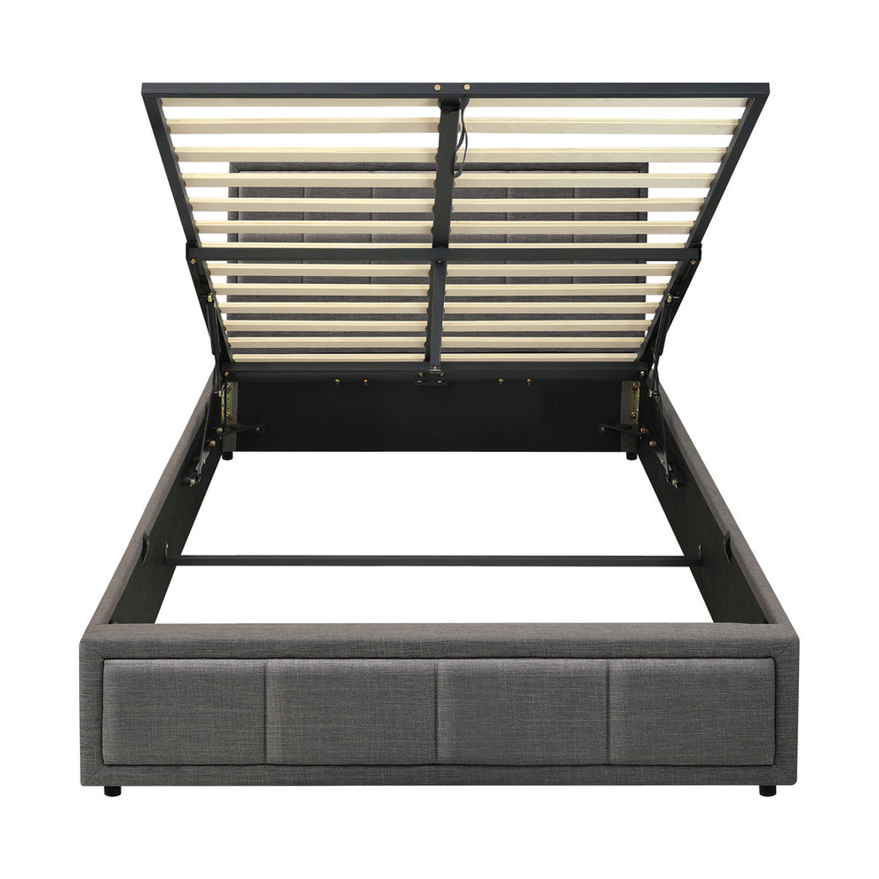 Reese Upholstered Gas Lift Bed - King Single | Original Mattress ...