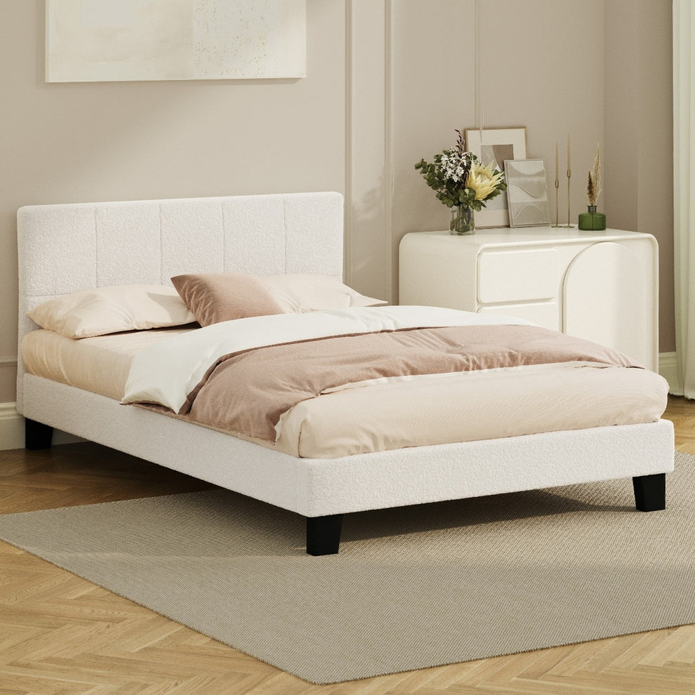 Aurelia Boucle Bed Frame - Double | Original Mattress Factory Australia