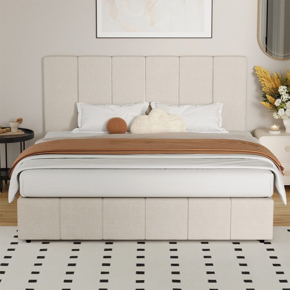 Colson Gas Lift Storage Bed - Queen | Original Mattress Factory Australia