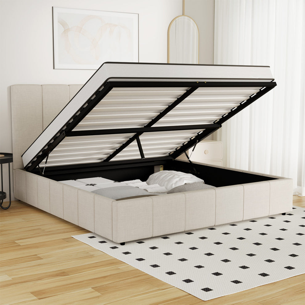 Colson Gas Lift Storage Bed - Queen | Original Mattress Factory Australia